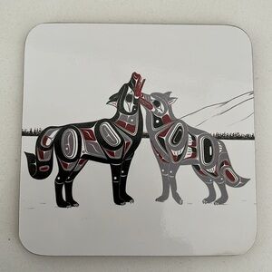 Richard Shorty | Dining | Coasters Set Of 4 Wolves United Richard ...